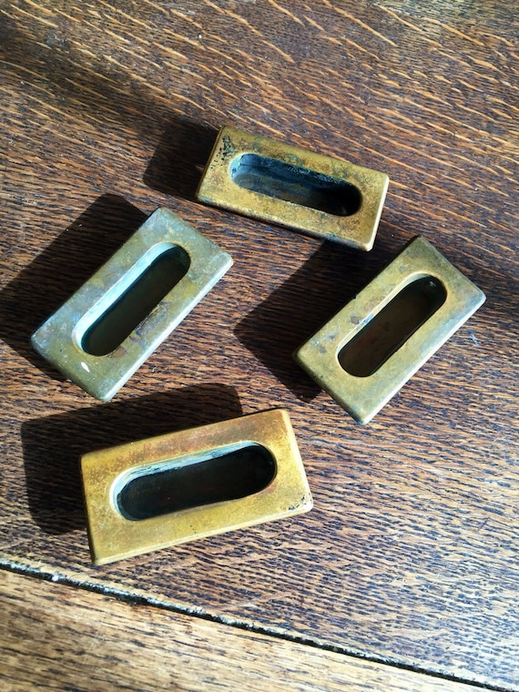 Set of 4 Victorian Cast Brass Window Pulls Antique Hardware | Etsy