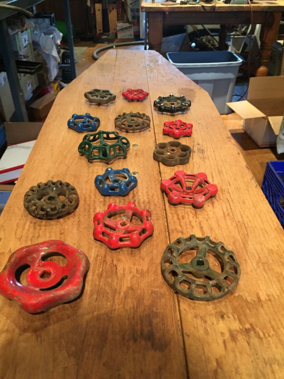 Set of 14 Vintage Valve Handles T16 - Etsy