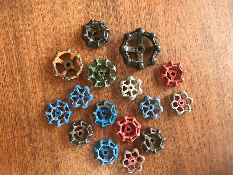 Set of 16 Vintage Valve Handles - Etsy