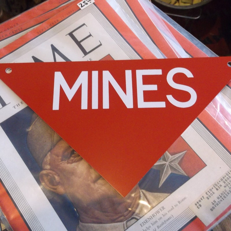 Land Mine Sign - Etsy