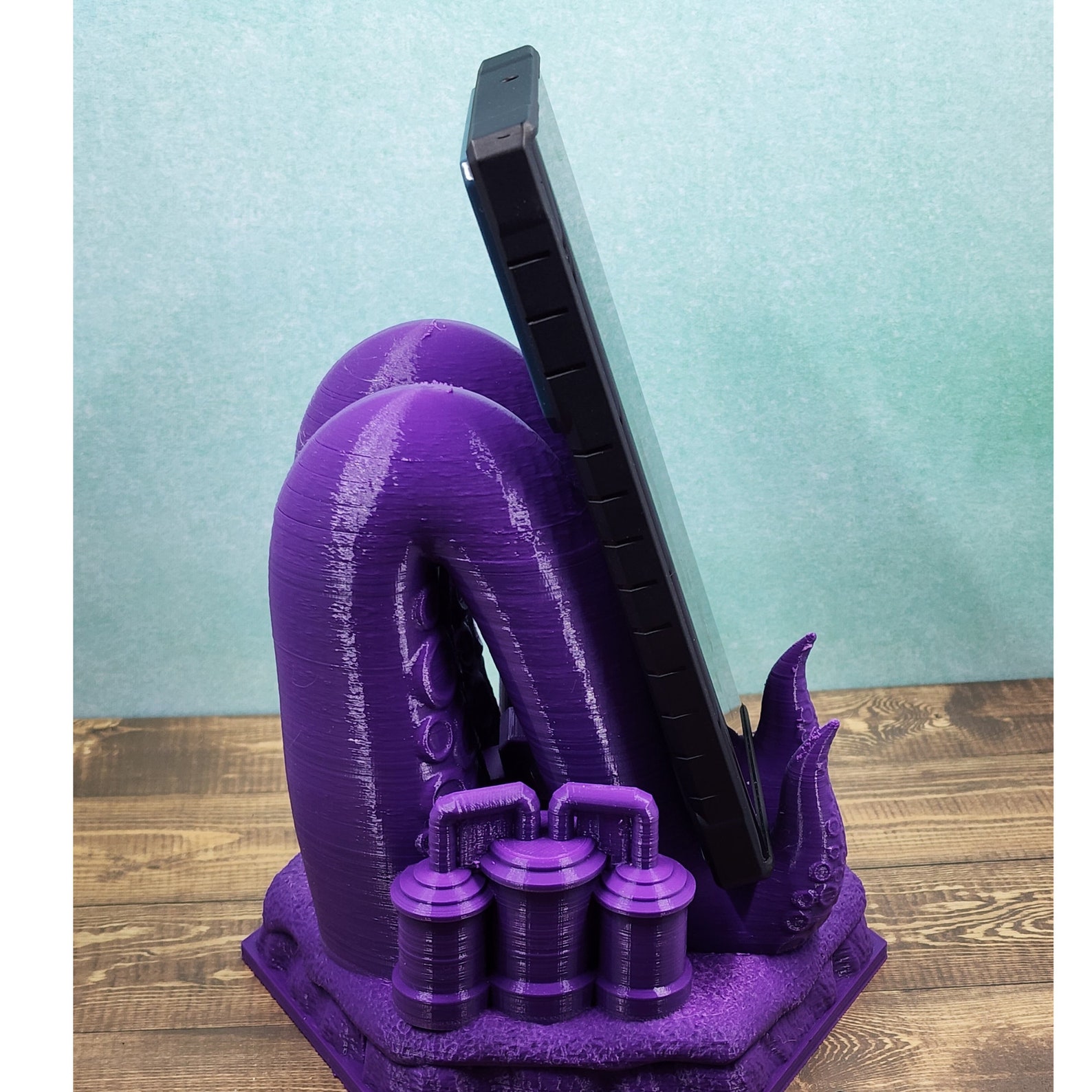 Steampunk Styled Cell Phone Stand, Lovecraft Themed Tablet Holder, Call ...