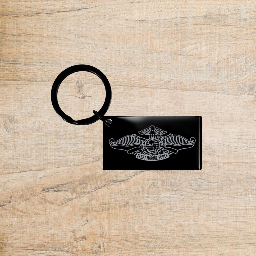 Navy FMF Corpsman Keychain, Navy Veteran Keychain, Engraved Navy ...