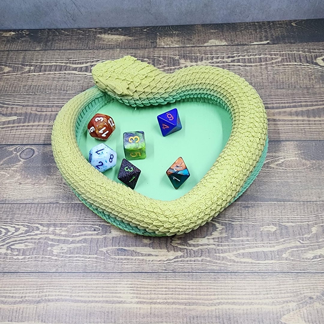 Snake Shaped Tray in Heart Design - Unique Reptile Dish - Heart Shaped ...