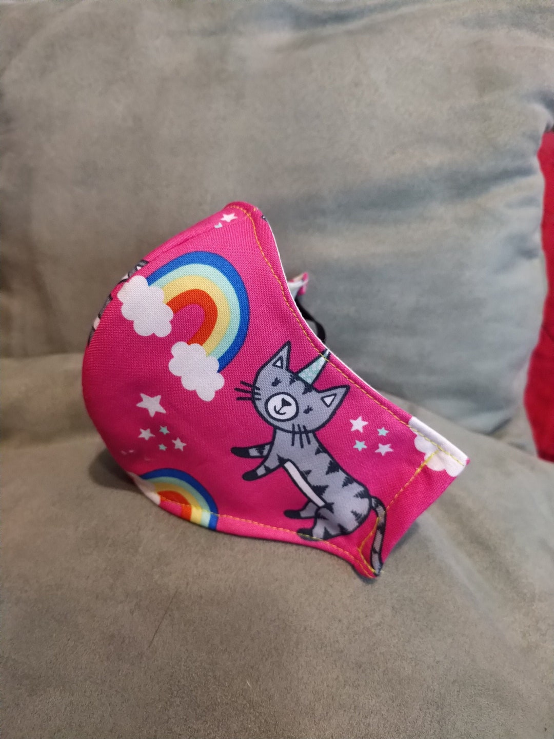 Fabric Face Mask Unikitty Durable Cotton Face Mask Unicorns and ...