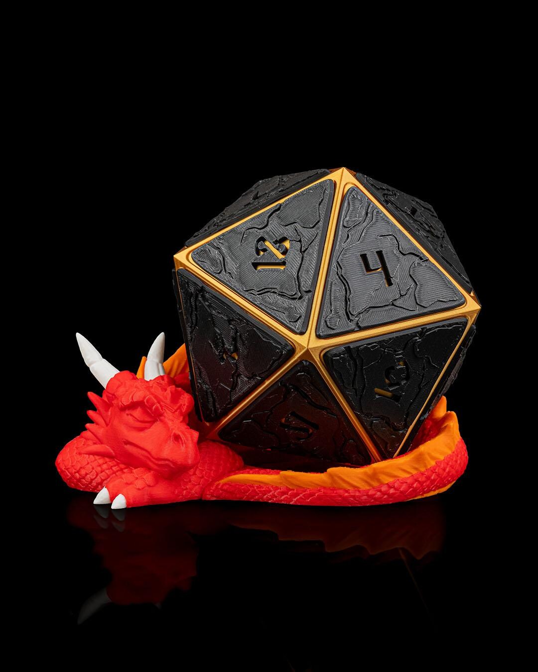 Colorful Dragon Hoard D20 Planter, Dragon Hoard D20 Pen Cup - Etsy