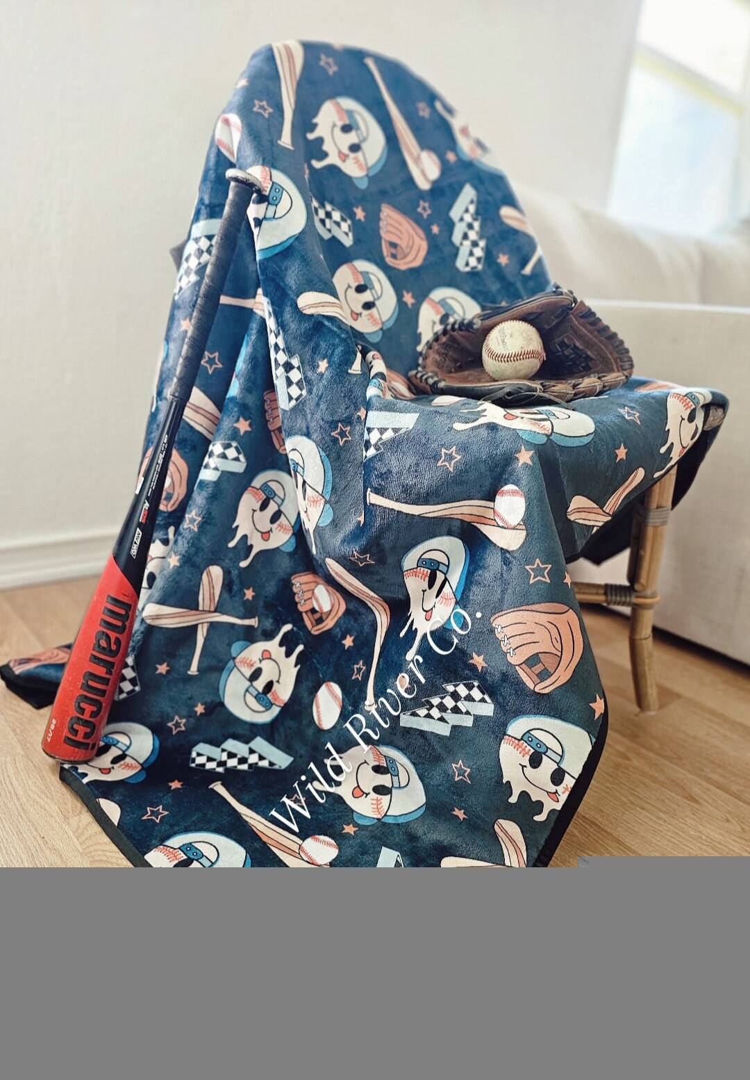 Baseball Softball Sports Team Picnic Bleacher Playmat Blanket Car Trunk ...