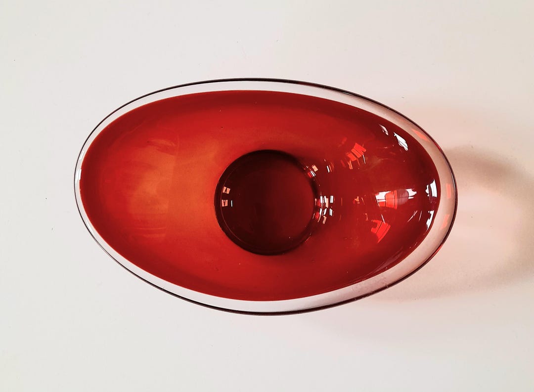 Vintage Magnor Glass Bowl - Etsy