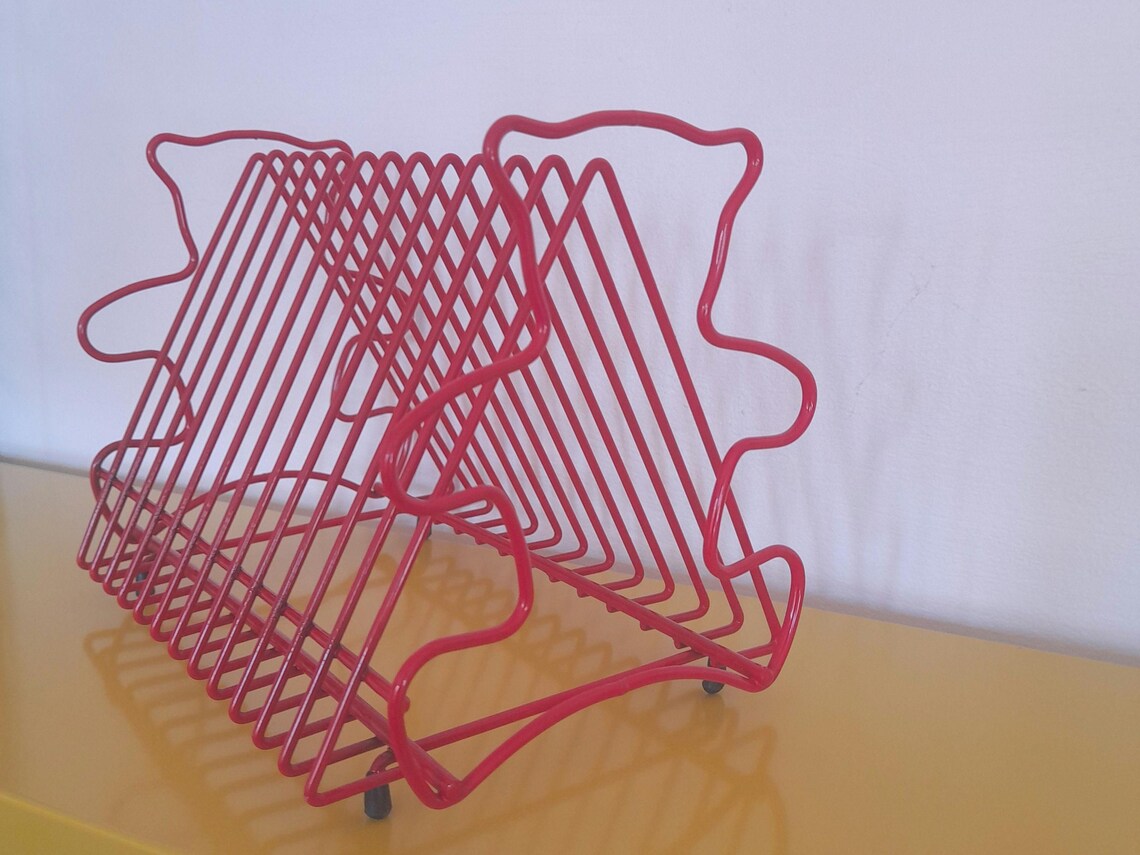 Mid Century 1970s Red Letter Rack - Etsy