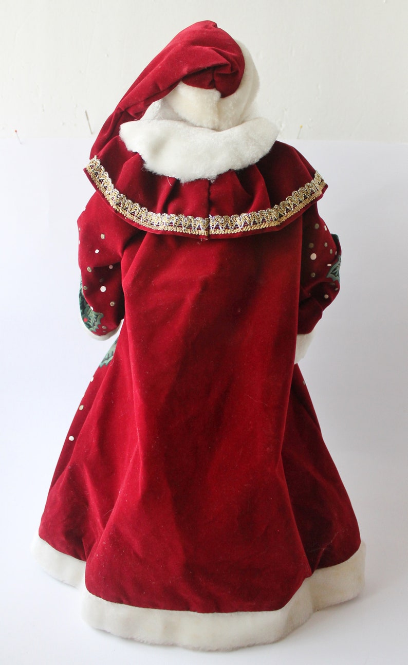 SANTA TREE TOPPER: Old World Santa Claus Figure - Father Christmas ...