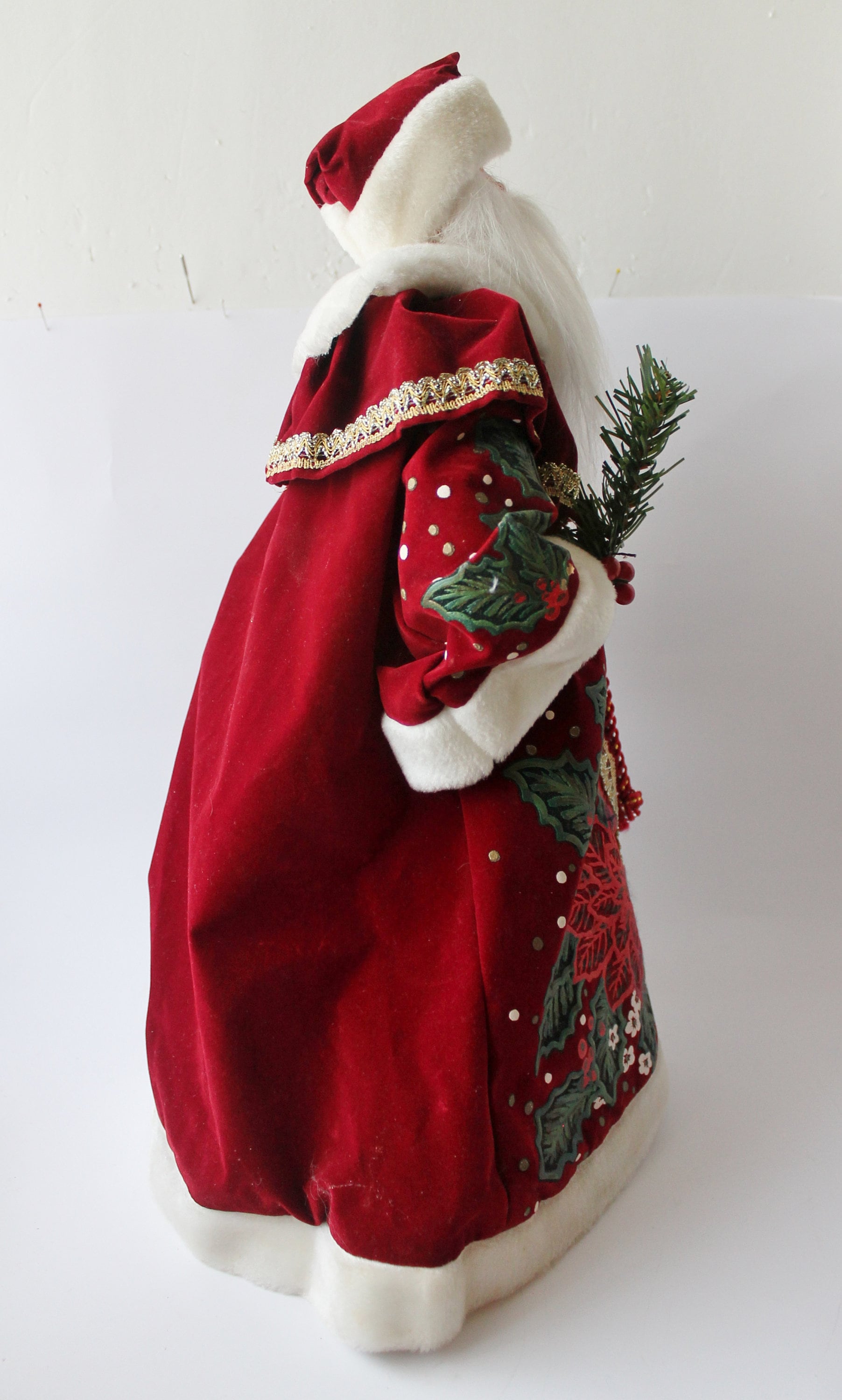 SANTA TREE TOPPER: Old World Santa Claus Figure - Father Christmas ...