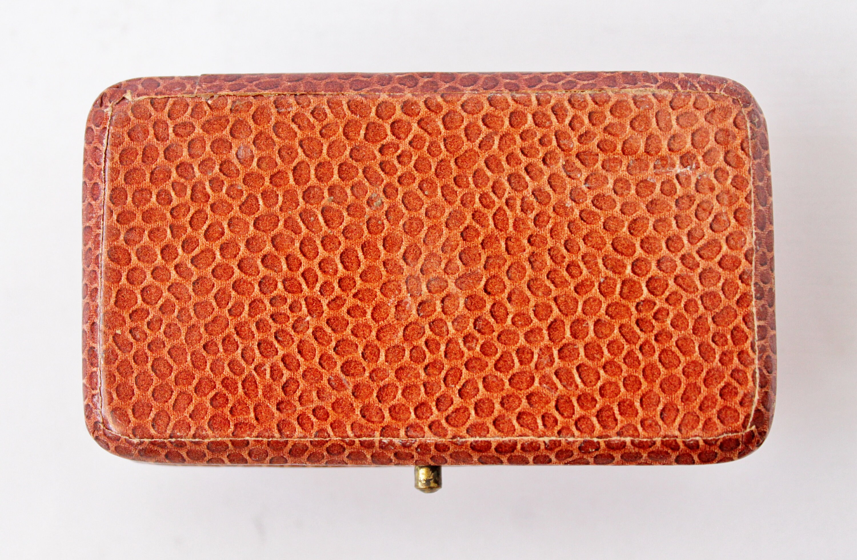 PRESENTATION BOX: Antique Leather Jewelry Box German Gift Box Automatic ...