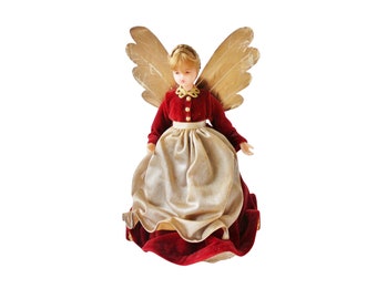 Vintage 1950s German Wax Christmas Angel - Etsy
