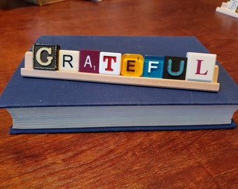 Wooden Scrabble Letter Holder - Etsy