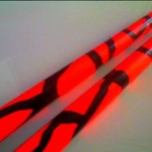 Neon Red Drumsticks Drum Sticks - Etsy