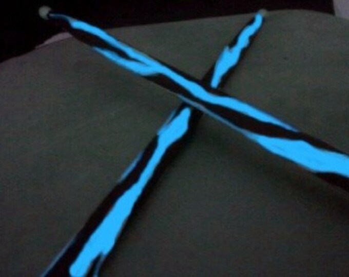 Neon Blue Drumsticks Drum Sticks - Etsy