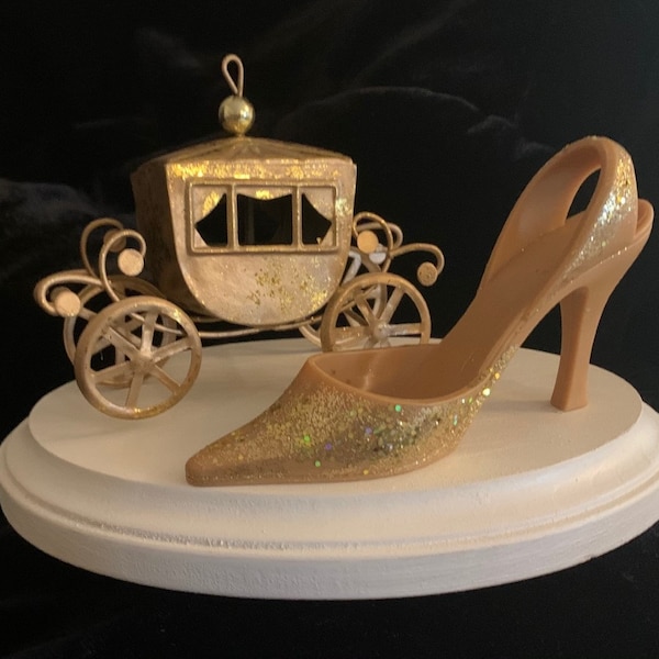 Cinderella Coach Cake Topper - Etsy