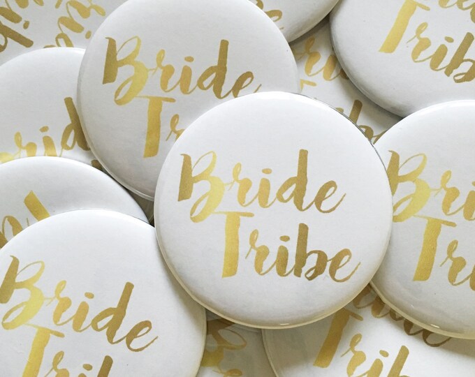 Bride Tribe - Bachelorette Pin Button Set- Bridal Party - Etsy