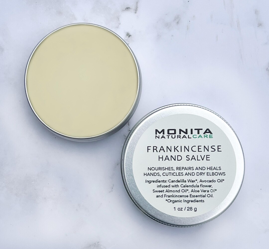 Frankincense Hand Salve, Vegan Hand Salve, Healing Hand Salve, Dry ...