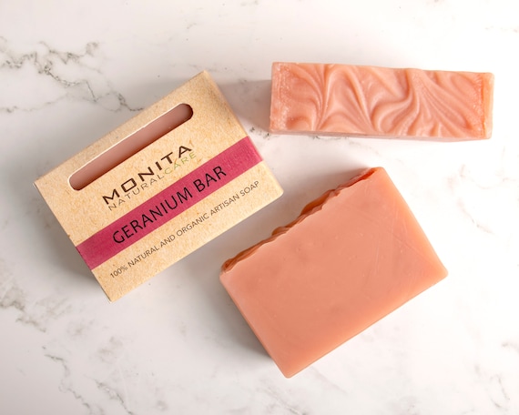 Geranium Soap Handmade Soap Cold Process Soap Natural Soap - Etsy