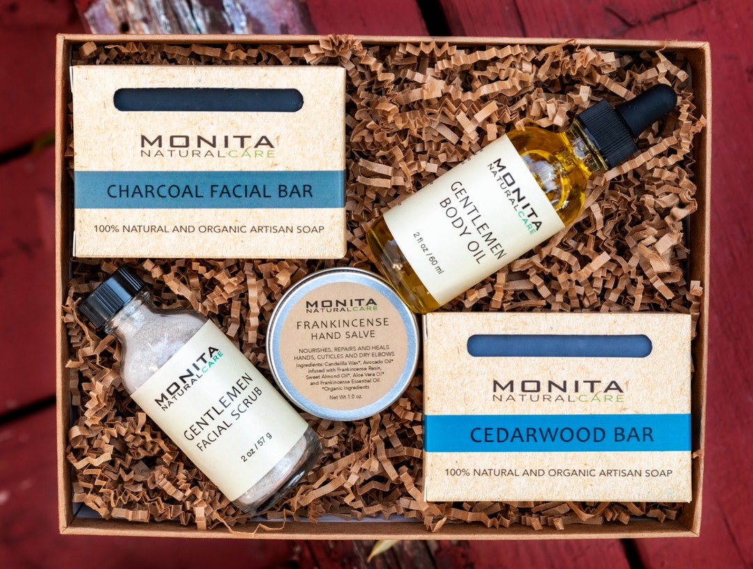 Gentlemen Skincare Gift Box, Gift for Men, Manly Soap Bar, Gift Set for ...
