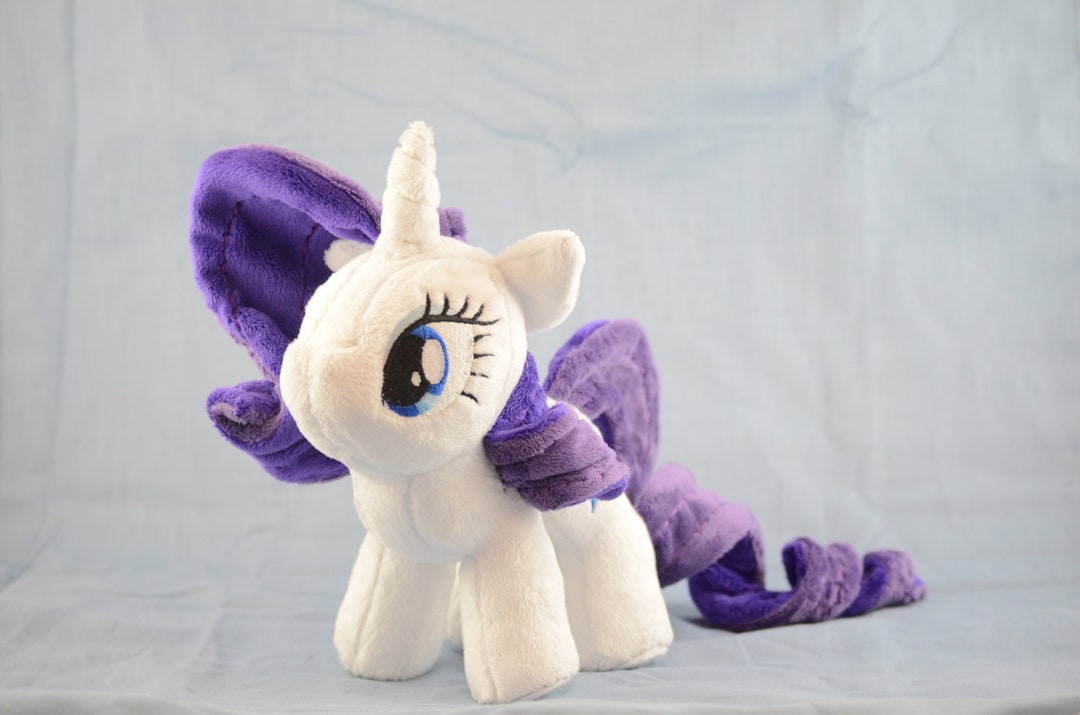 My Little Pony Friendship is Magic Handmade Custom 8'' Plush- Rarity - Etsy