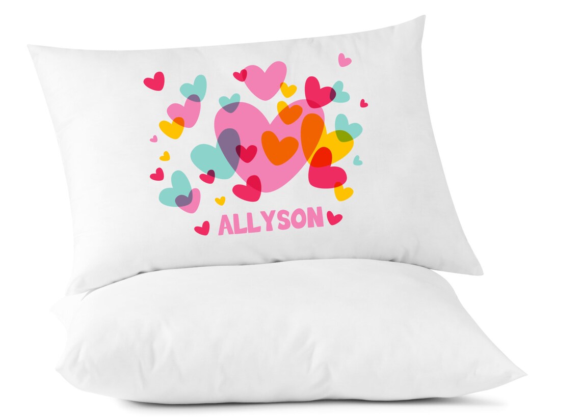 Colorful Hearts Personalized With Name Love Hearts - Etsy