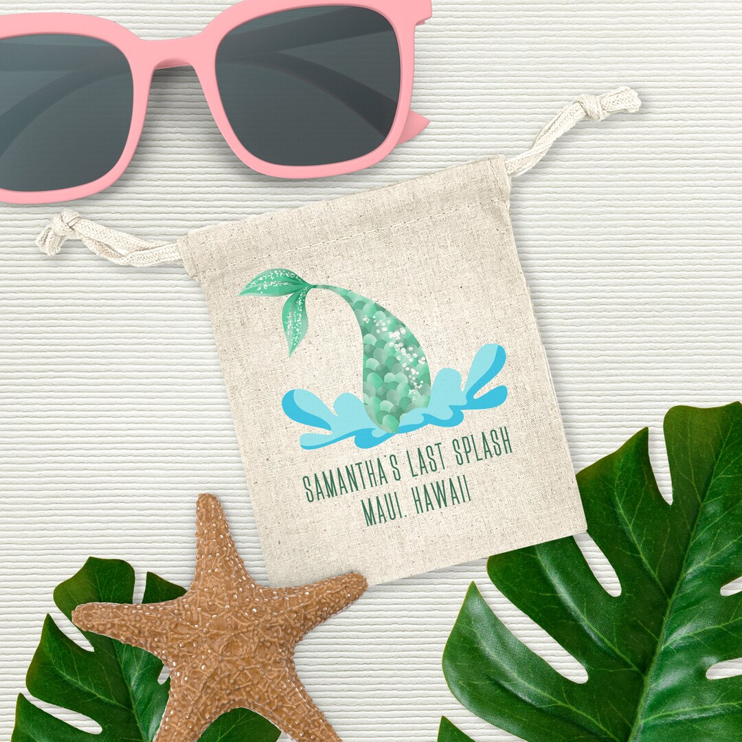Mermaid Personalized Goodie Bag for Bachelorette Party, Customized ...