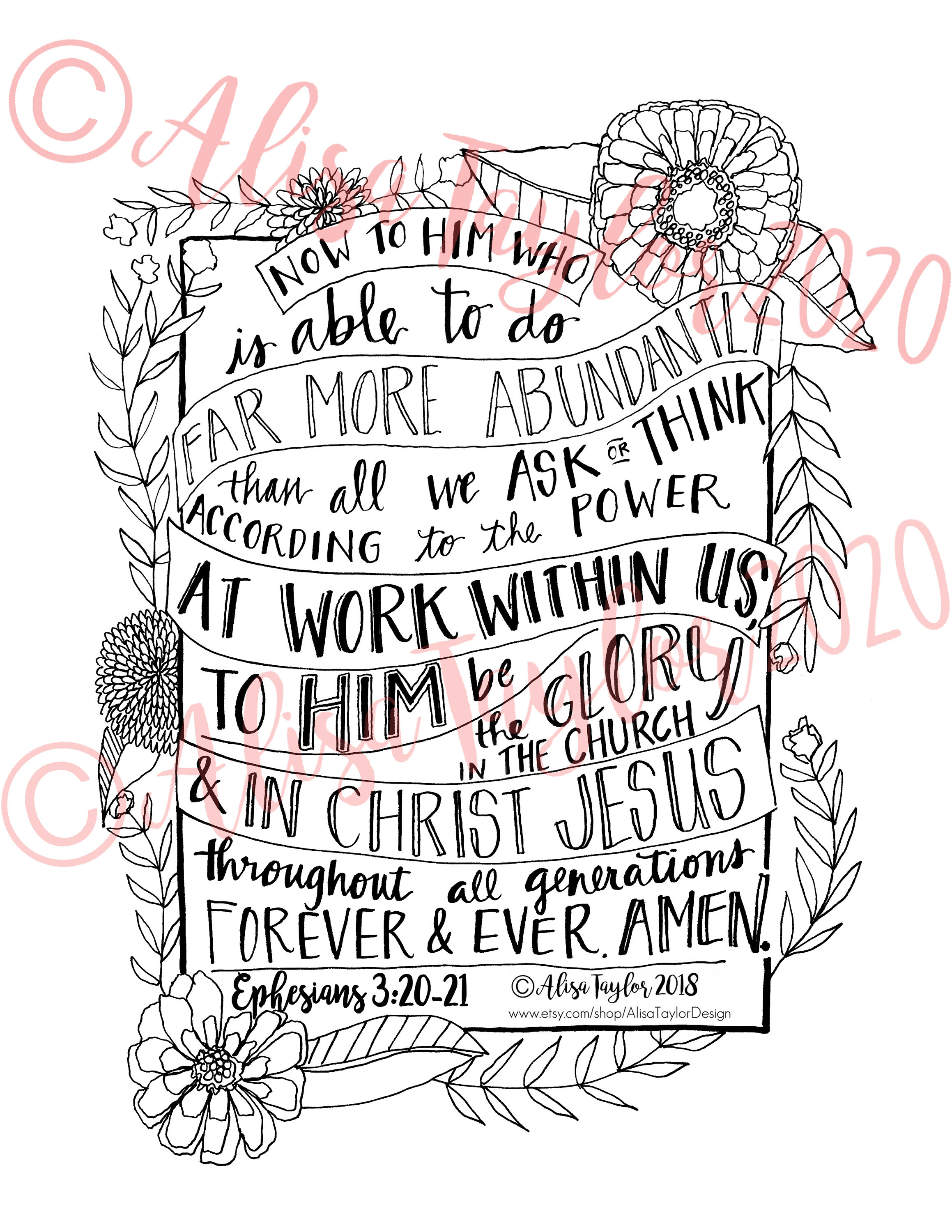 Digital Printable Coloring Page Print at home Instant Download FREE PDF ...