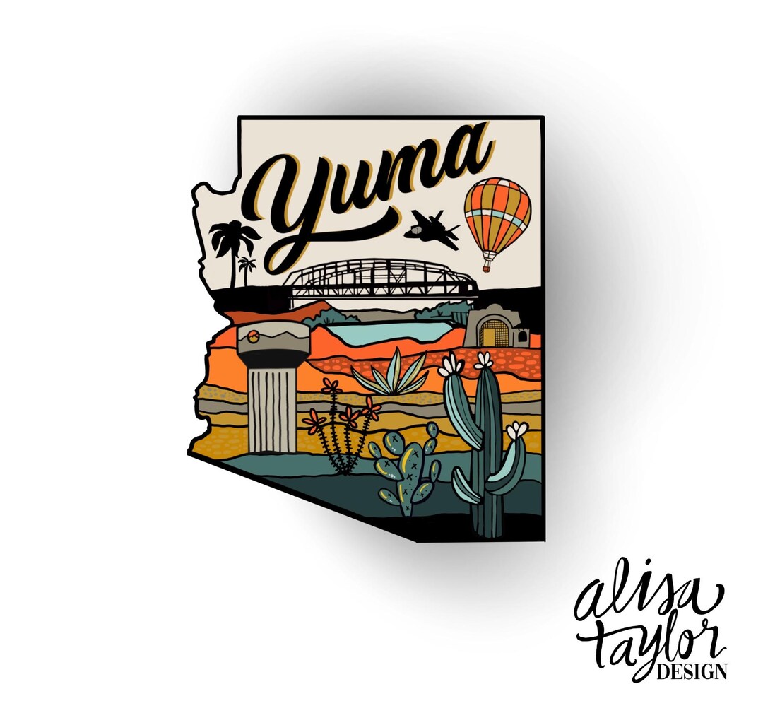 Yuma Sticker, 3” Sticker, Arizona Sticker, Yuma, Vinyl Sticker, - Etsy