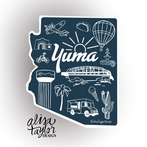 Yuma Sticker, 3” Sticker, Arizona Sticker, Yuma, Vinyl Sticker, Travel ...