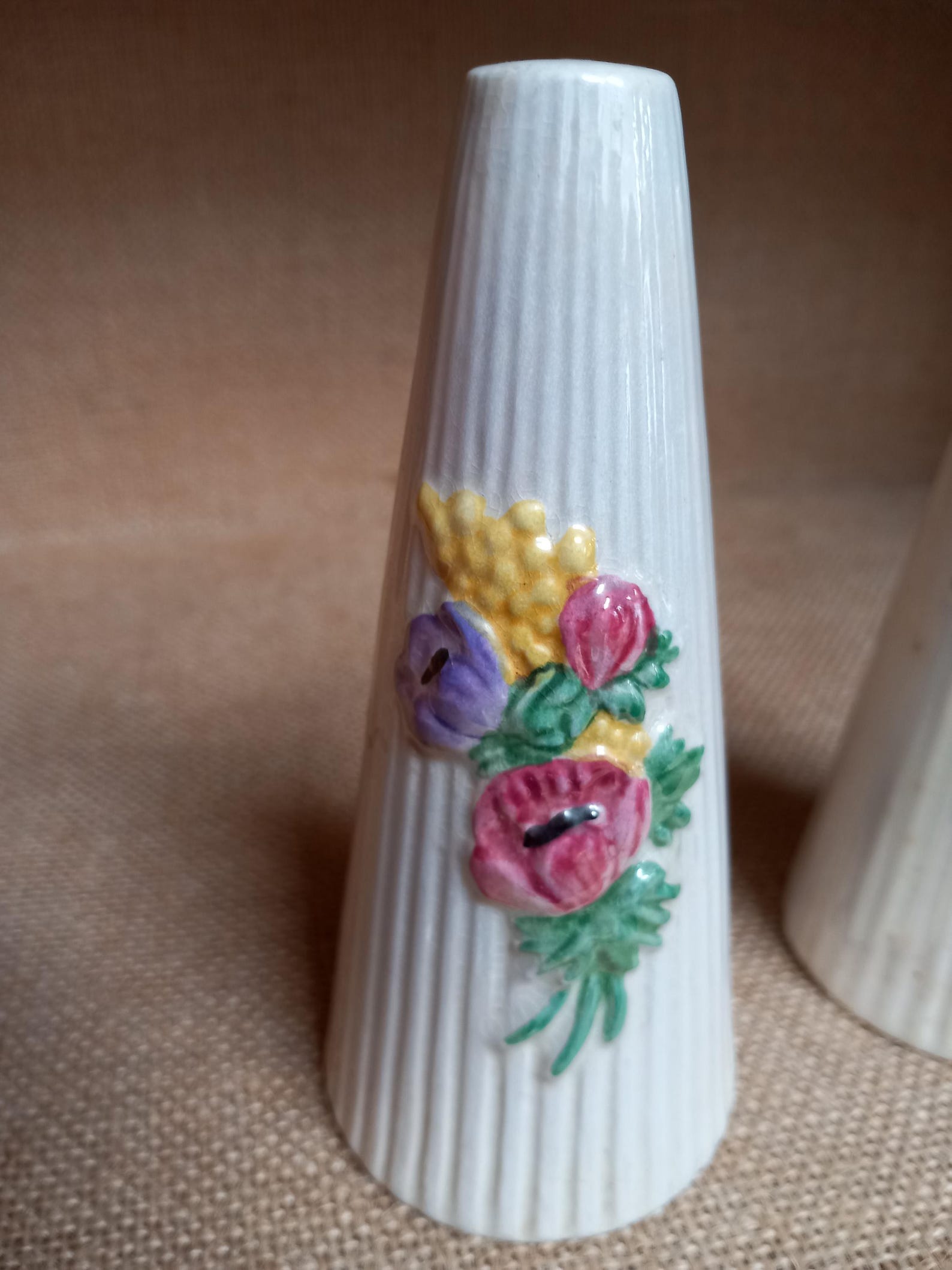 Vintage Cruet Set Maling Ware Salt Pepper Floral Design - Etsy UK