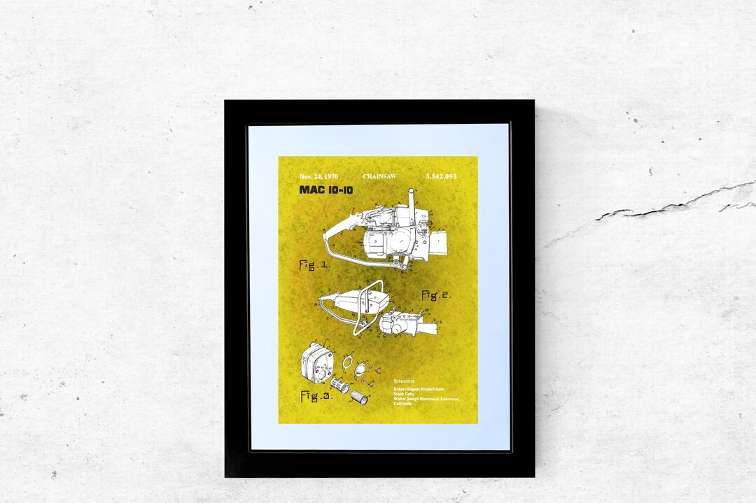 Vintage Chainsaw Print Only, Forest, Woods, American, Art Paper ...