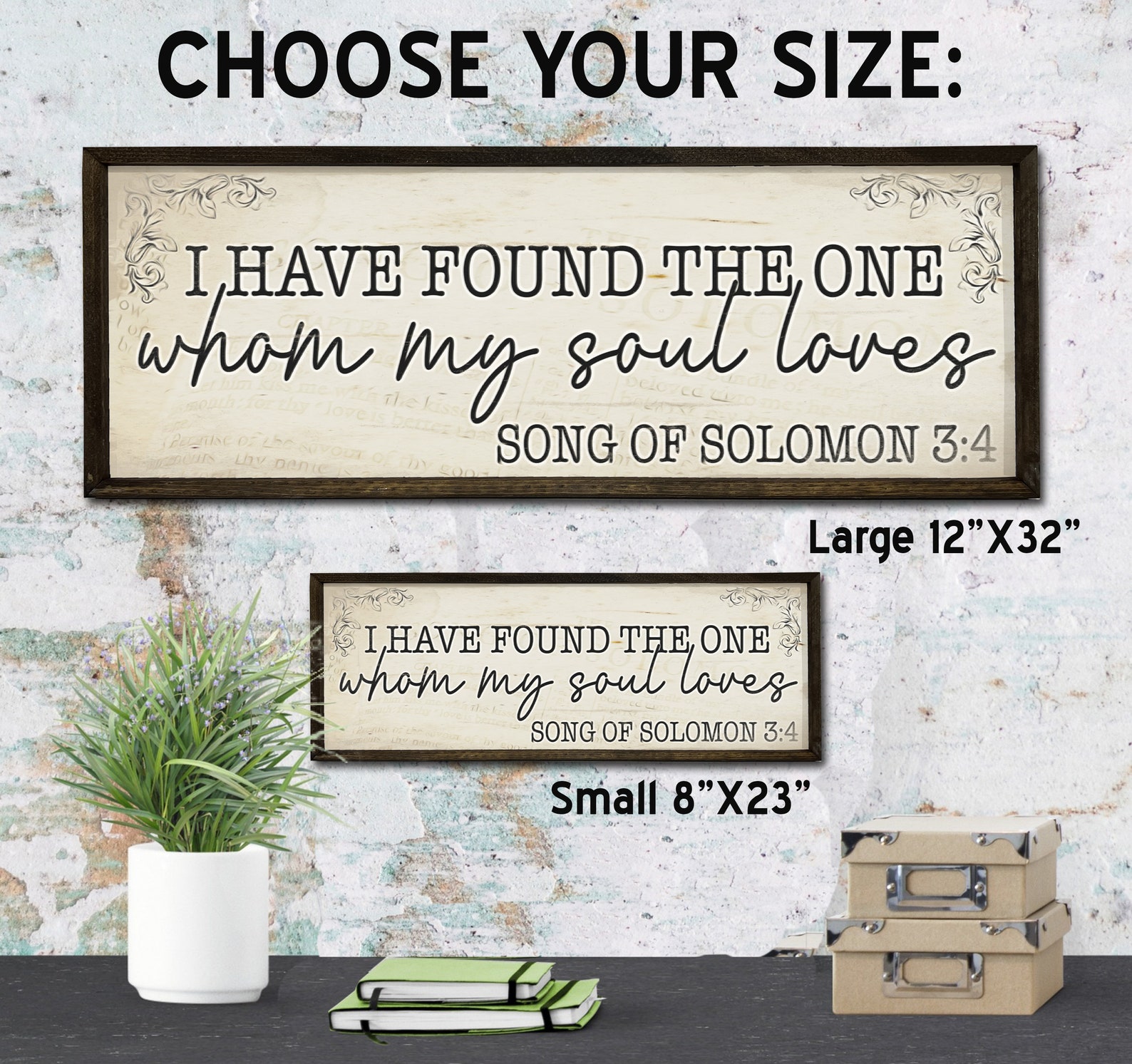 I Have Found the One Whom My Soul Loves - Wood Framed Sign - Etsy