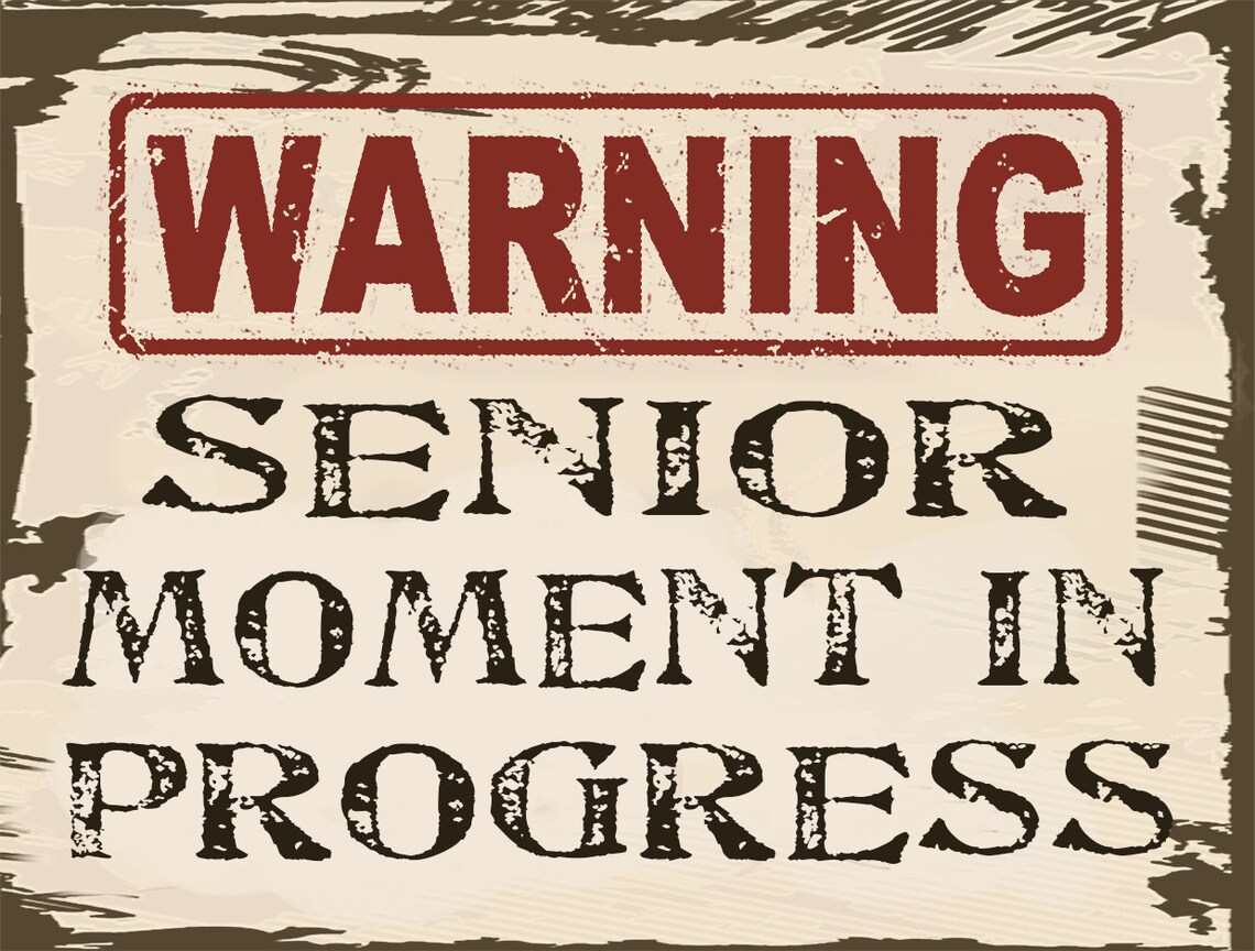 Senior Moment Wooden Box Sign - Etsy