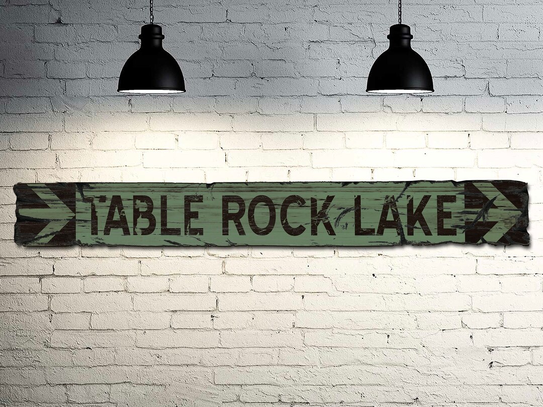 Custom Lake Sign on Rustic Barn Wood. Vintage Lake House Sign Measures ...
