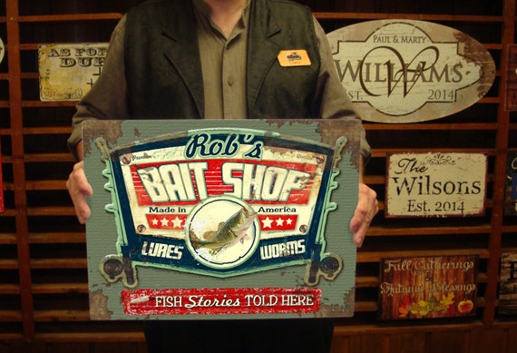 Vintage Fishing Sign