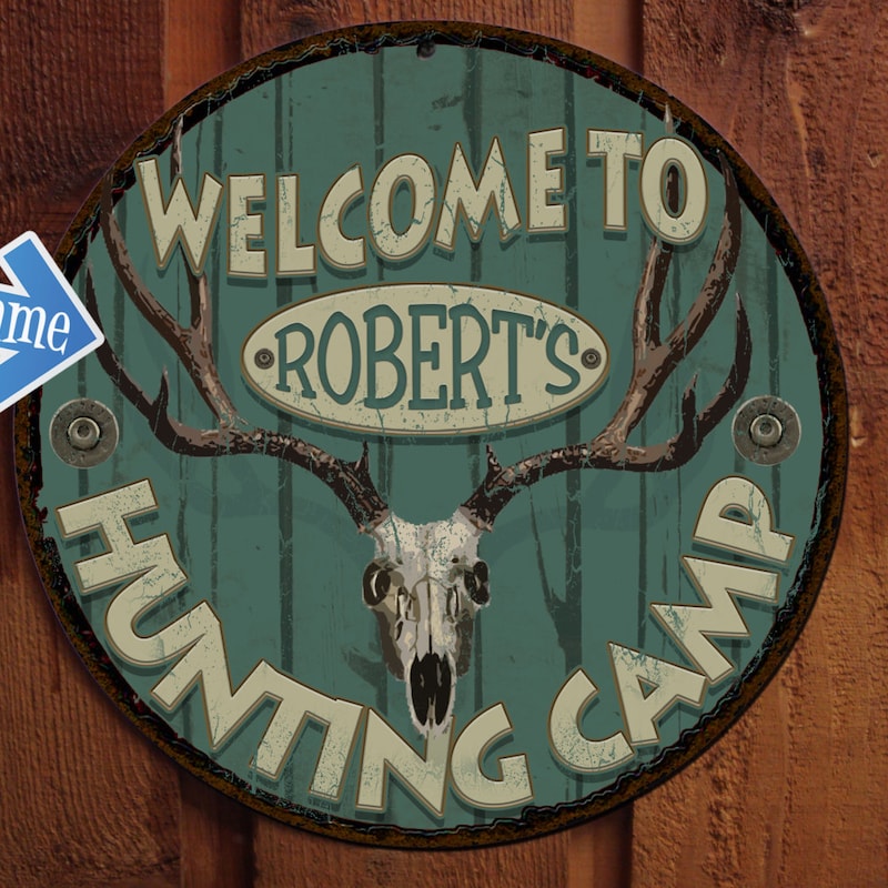 Vintage Hunting Tin Signs - Etsy