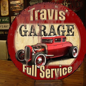 Vintage Custom Car Sign for Garage - Etsy