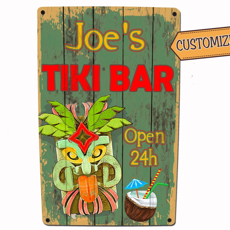 Tiki Bar Sign - Etsy