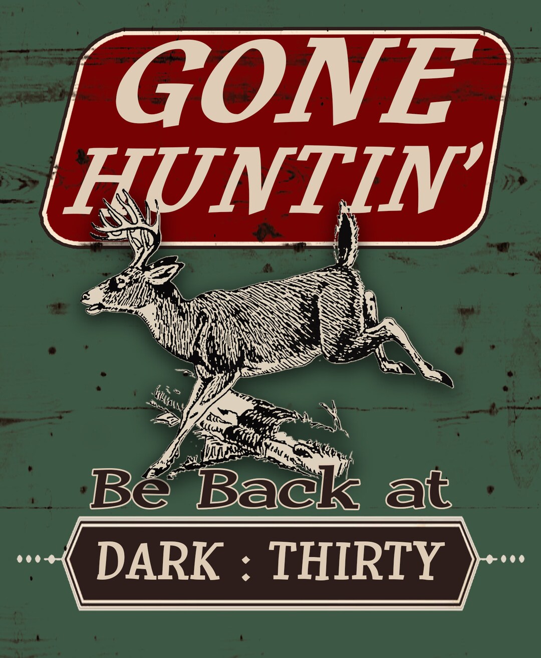 Gone Hunting Sign - Etsy