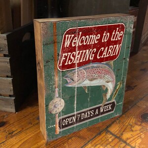 Vintage Fishing Signs - Etsy