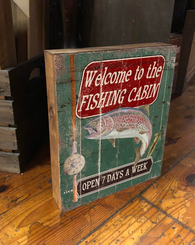 Vintage Fishing Signs - Etsy