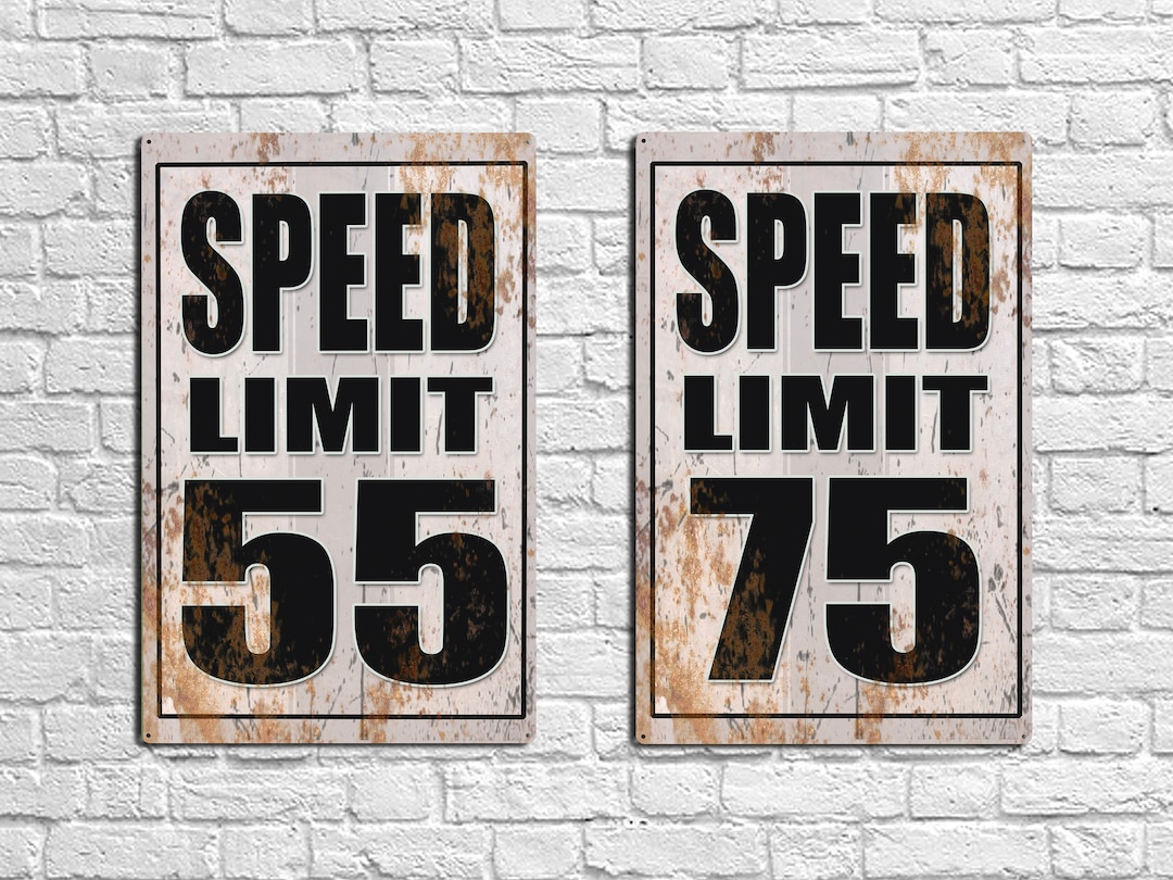Custom Speed Limit Road Signs - Real Metal Signs - Etsy