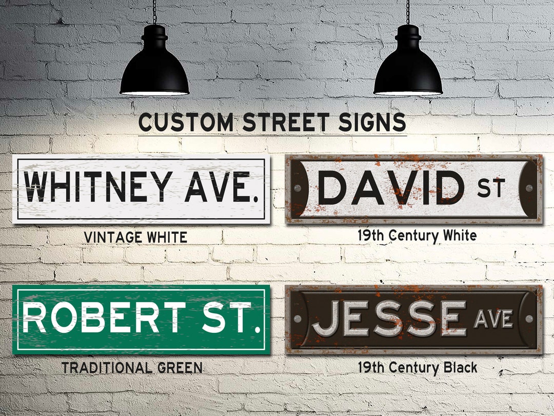 Custom Street and Road Signs - Etsy