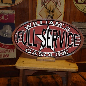 Personalized, Custom, Vintage Tin Gas & Oil Sign - Etsy