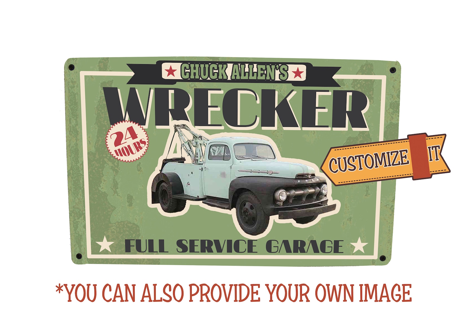 Custom Wrecker Tow Truck Sign FREE PERSONALIZATION - Etsy