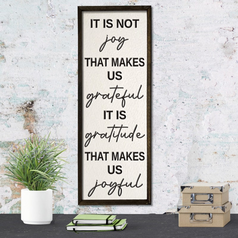 Gratitude Sign - Etsy