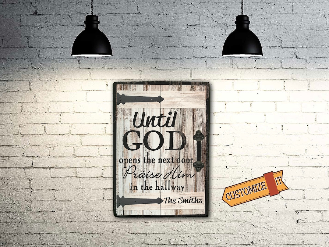 Praise Him in the Hallway - Christian Wood Sign - Etsy