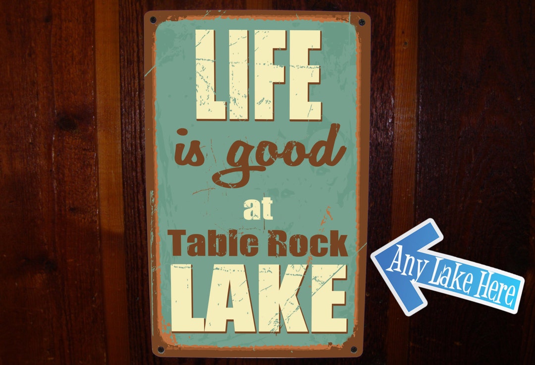 Lake House Sign. Custom, Vintage Lake Sign on Tin. Lake Cabin Sign - Etsy