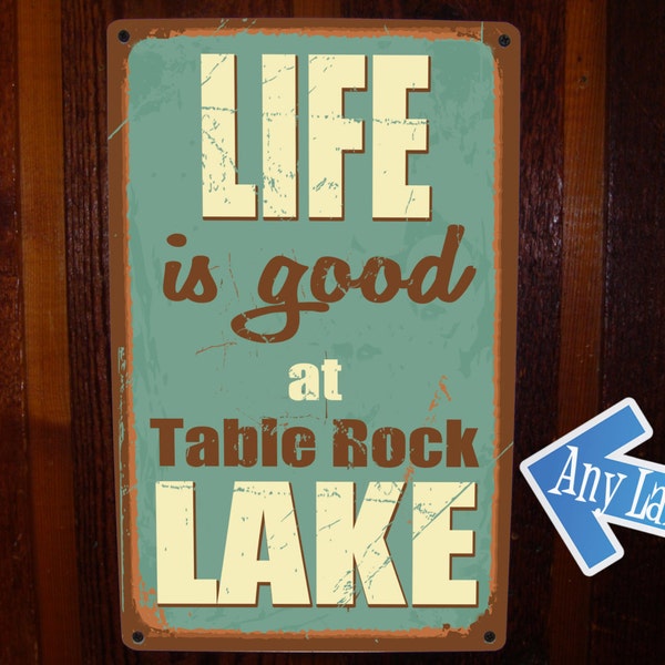 Vintage Tin Lake House Signs - Etsy